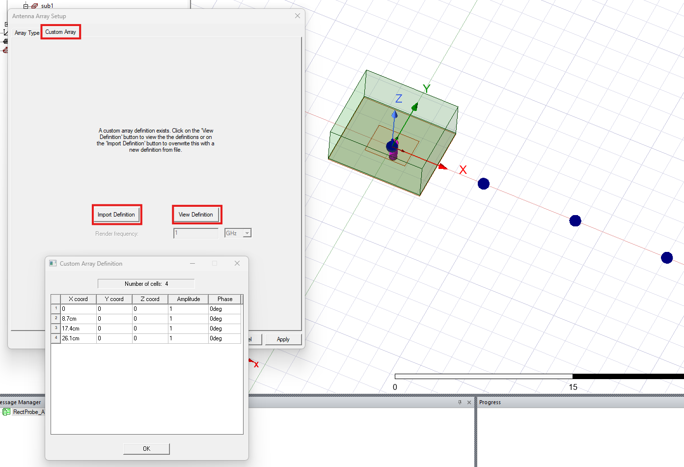 ANSYS HFSS: Array Analysis Using The Array Factor Calculation