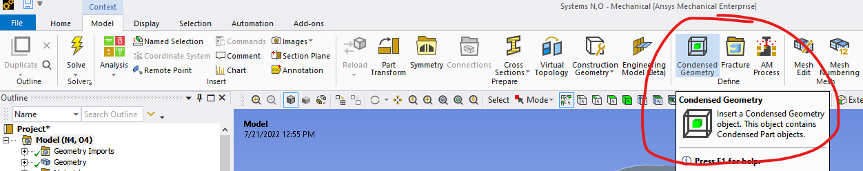 Bottom-Up Substructuring Using CMS